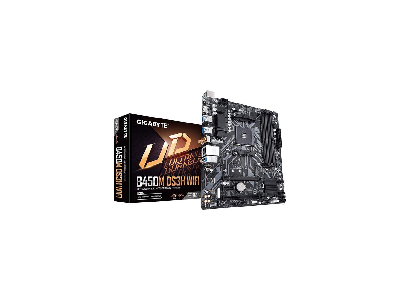 Open Box: GIGABYTE B450M DS3H WIFI V2-Y1 AMD Motherboard - Newegg.com Open Box: GIGABYTE B450M DS3H WIFI V2-Y1 AMD Motherboard - Newegg.com