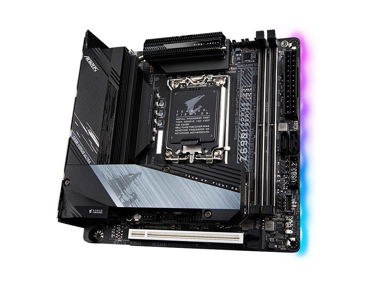 GIGABYTE Z690I AORUS ULTRA LGA 1700 Intel Z690 Mini-ITX Motherboard ...