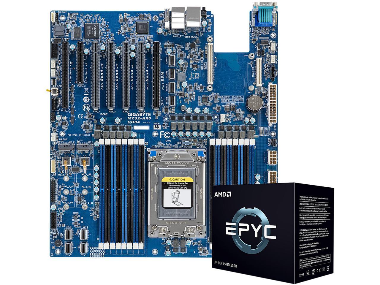 Gigabyte MZ32-AR0 and AMD EPYC 7313 combo deal. Factory Installed ...