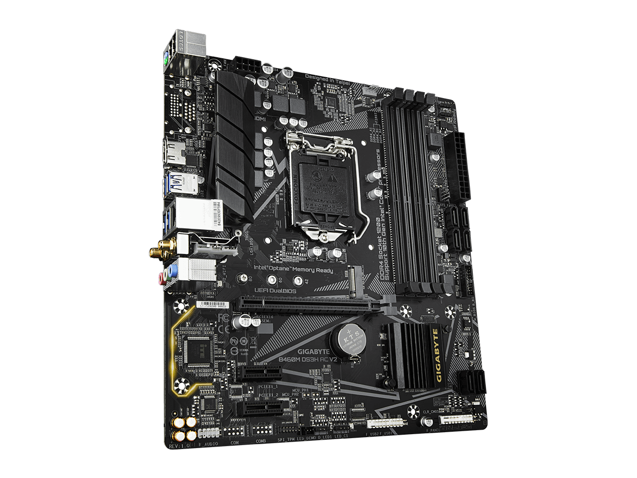 Refurbished: GIGABYTE B460M DS3H AC V2-Y1 LGA 1200 Micro ATX Intel ...