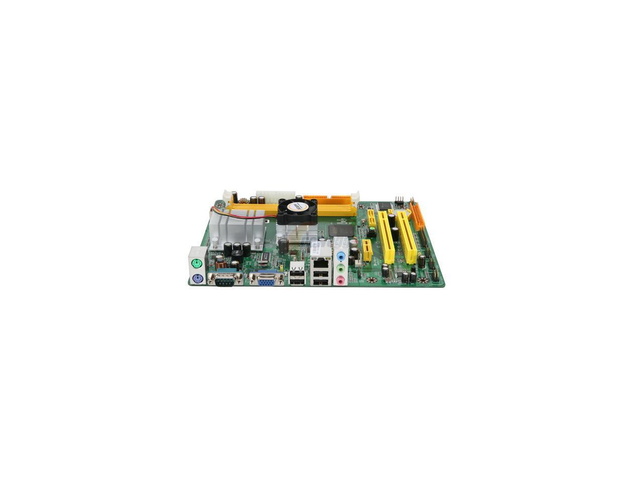 JetWay JATOM-GM1-230-LF Intel Atom 230 Flex ATX Motherboard / CPU Combo ...