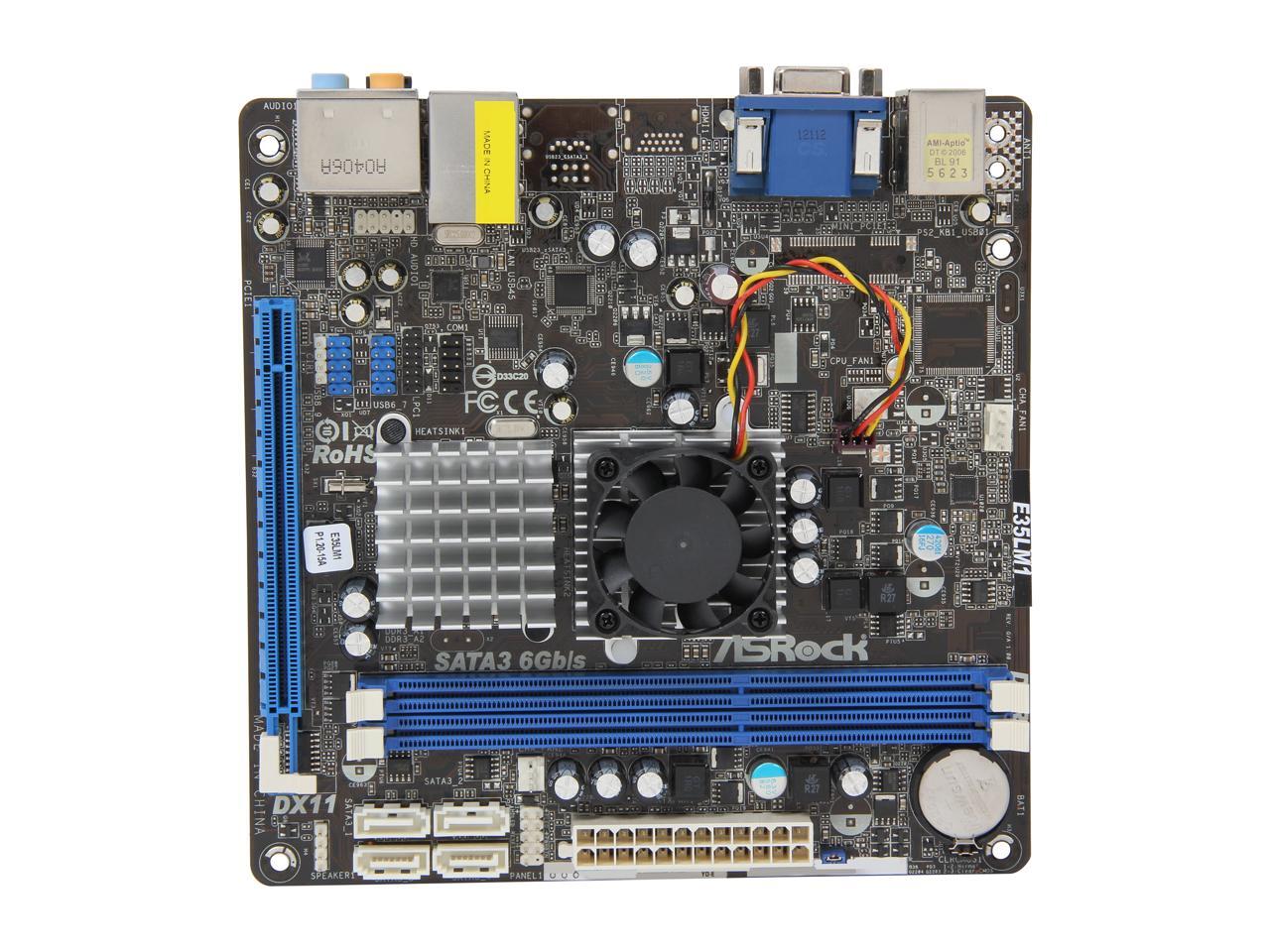 ASRock E35LM1 AMD E-240 APU Mini ITX Motherboard / CPU Combo - Newegg.com