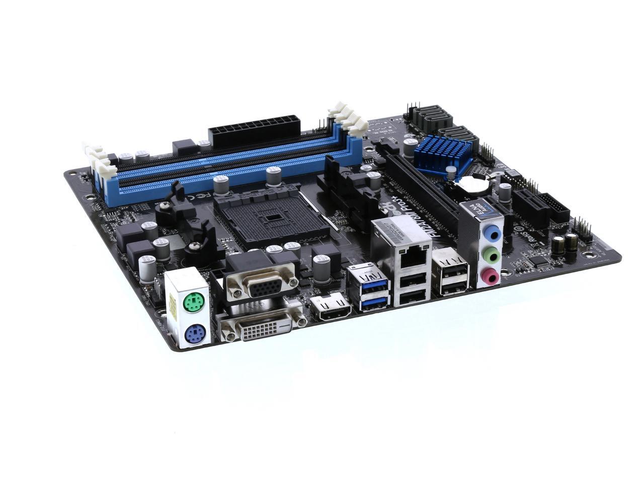 ASRock FM2A78M Pro3+ FM2+ 95W / FM2 100W Micro ATX AMD Motherboard ...