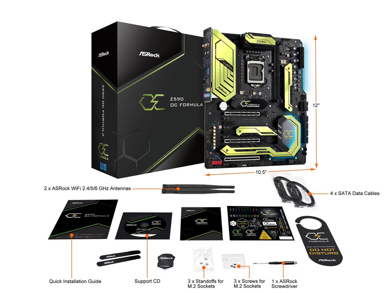 ASRock Z590 OC FORMULA LGA 1200 Extended ATX Intel Motherboard - Newegg.com