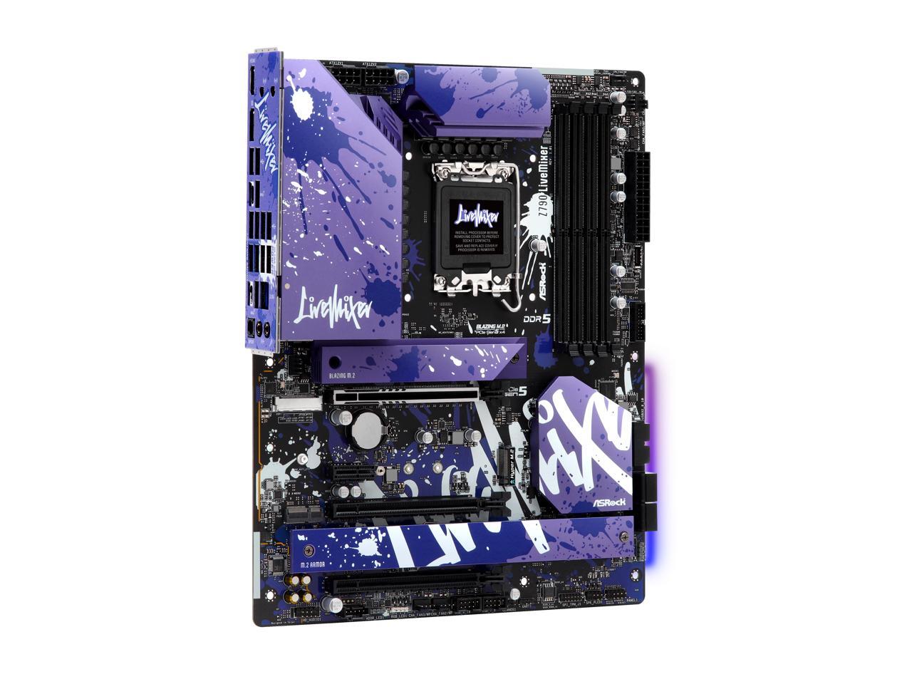 ASRock Z790 LiveMixer Intel LGA1700 (14th,13th,12th Gen) ATX Mainboard ...