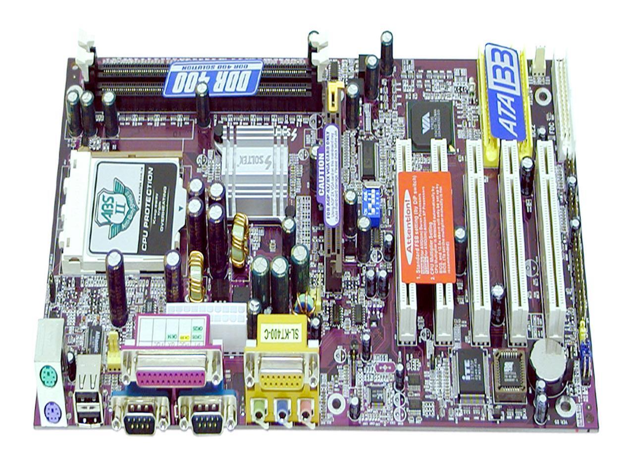SOLTEK SL-KT400-C 462(A) ATX AMD Motherboard - Newegg.com