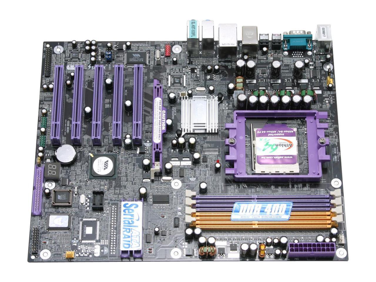 SOLTEK SL-K8T-939FL 939 ATX AMD Motherboard - Newegg.com