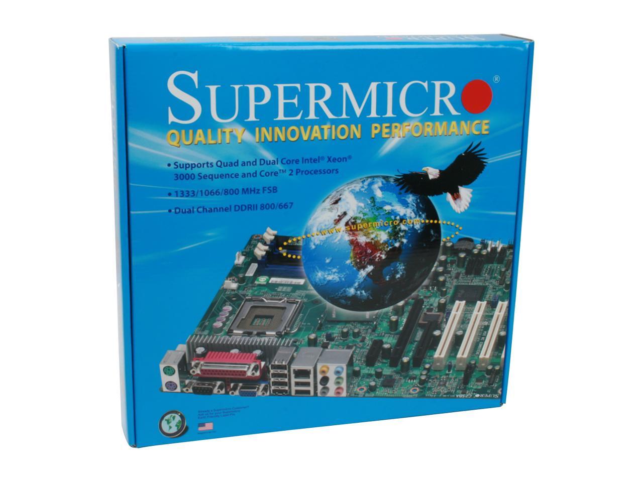 SUPERMICRO MBD-X7SBA LGA 775 Intel 3210 ATX Intel Xeon/Core 2/Pentium ...