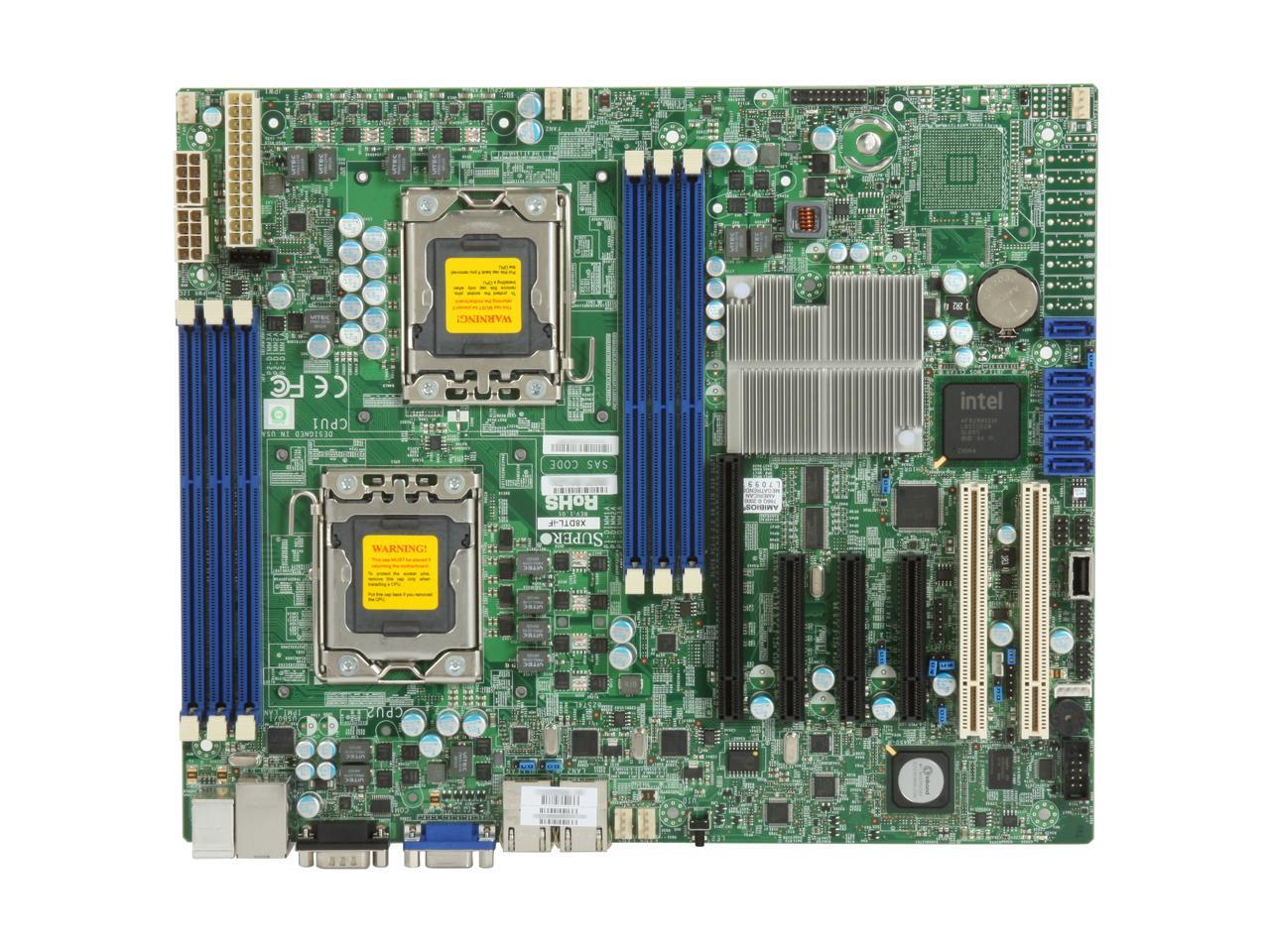 SUPERMICRO MBD-X8DTL-iF-O Dual LGA 1366 Intel 5500 ATX Dual Intel Xeon ...