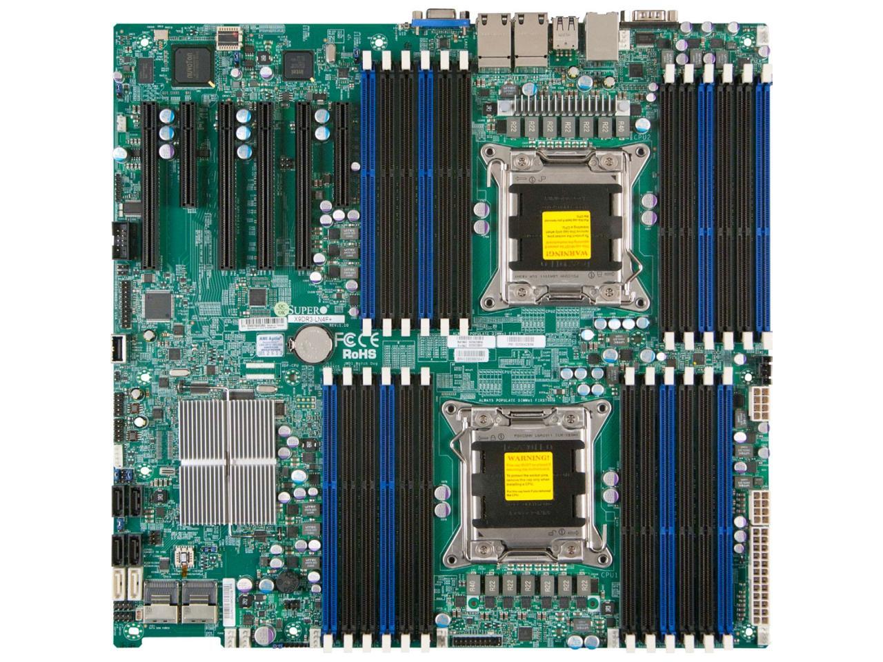 Supermicro X9DRi-LN4F+ Server Motherboard - Intel C602 Chipset - Socket ...
