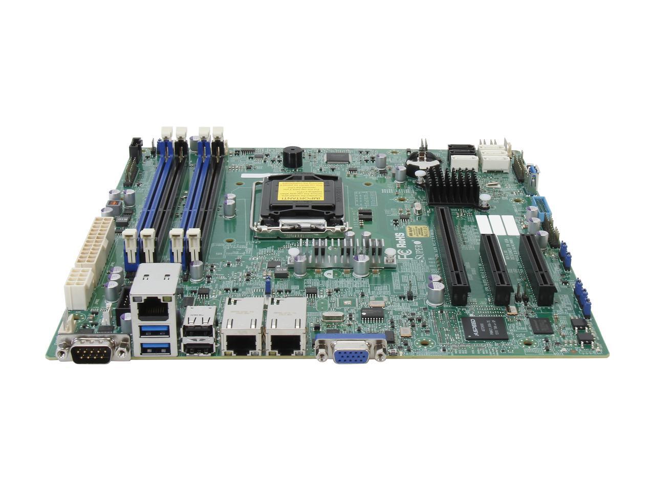 SUPERMICRO MBD-X10SLM+-F-O uATX Server Motherboard - Newegg.com