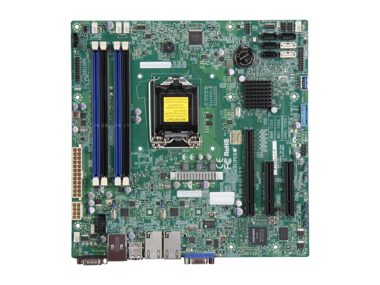 SUPERMICRO MBD-X10SLL+-F-O uATX Server Motherboard - Newegg.ca