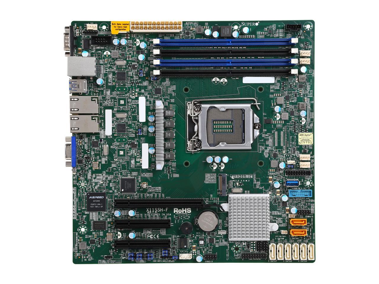 SUPERMICRO MBD-X11SSH-F-O Micro ATX Server Motherboard - Newegg.com