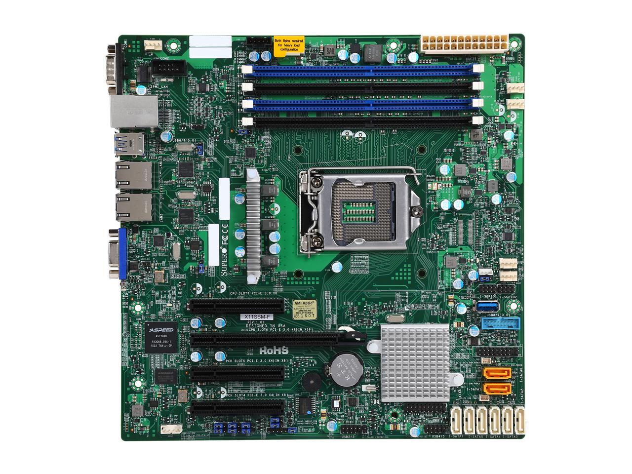 SUPERMICRO MBD-X11SSM-F-O Micro ATX Server Motherboard - Newegg.com