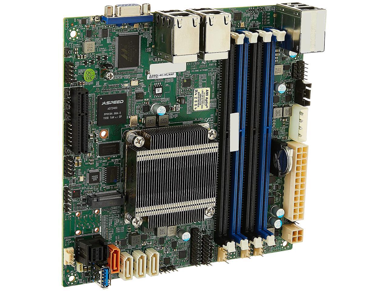 SUPERMICRO MBD-A2SDI-2C-HLN4F-O Mini ITX Server Motherboard - Newegg.ca