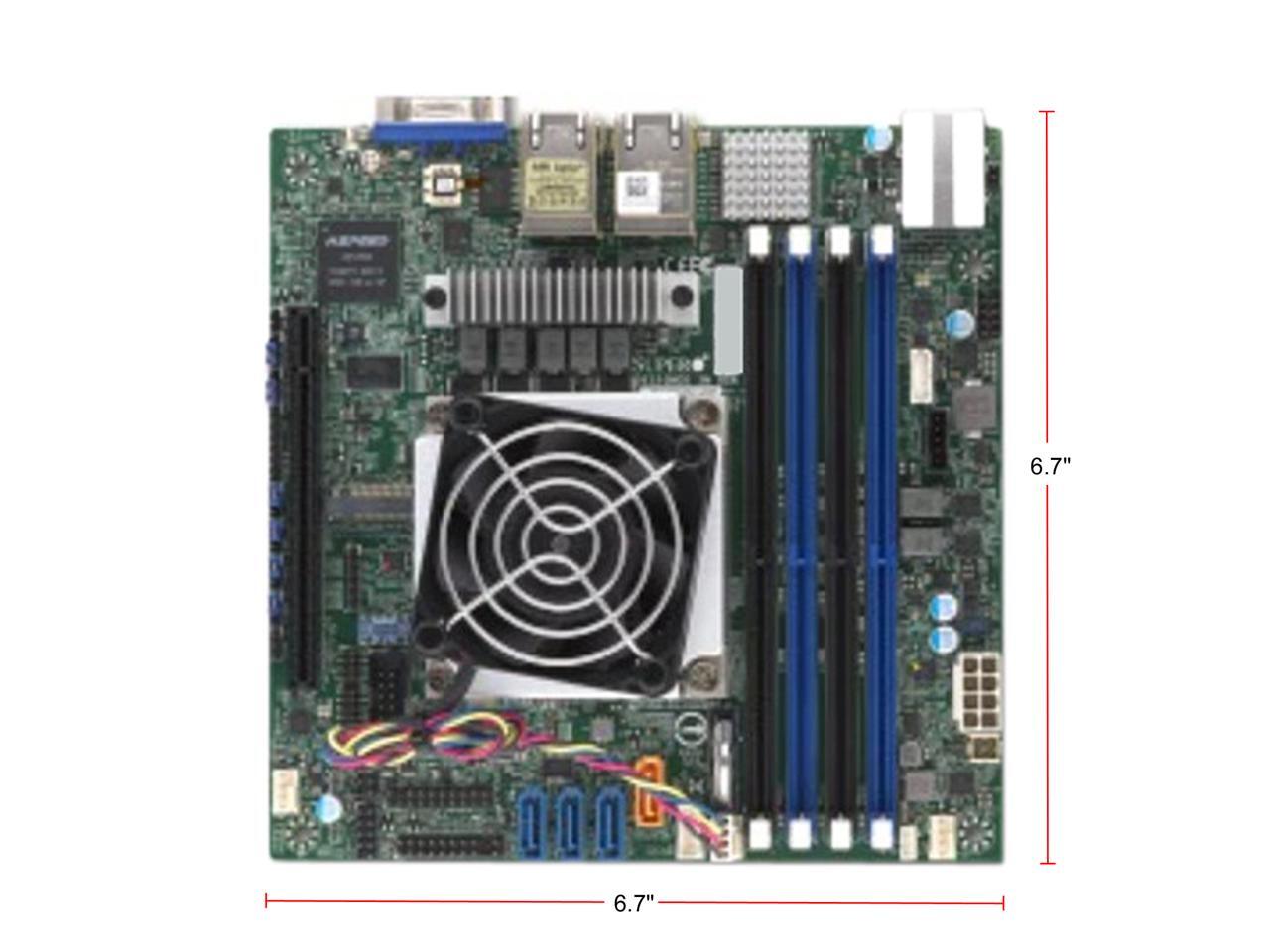 SUPERMICRO MBD-M11SDV-8C+-LN4F-O Mini ITX Server Motherboard - Newegg.com