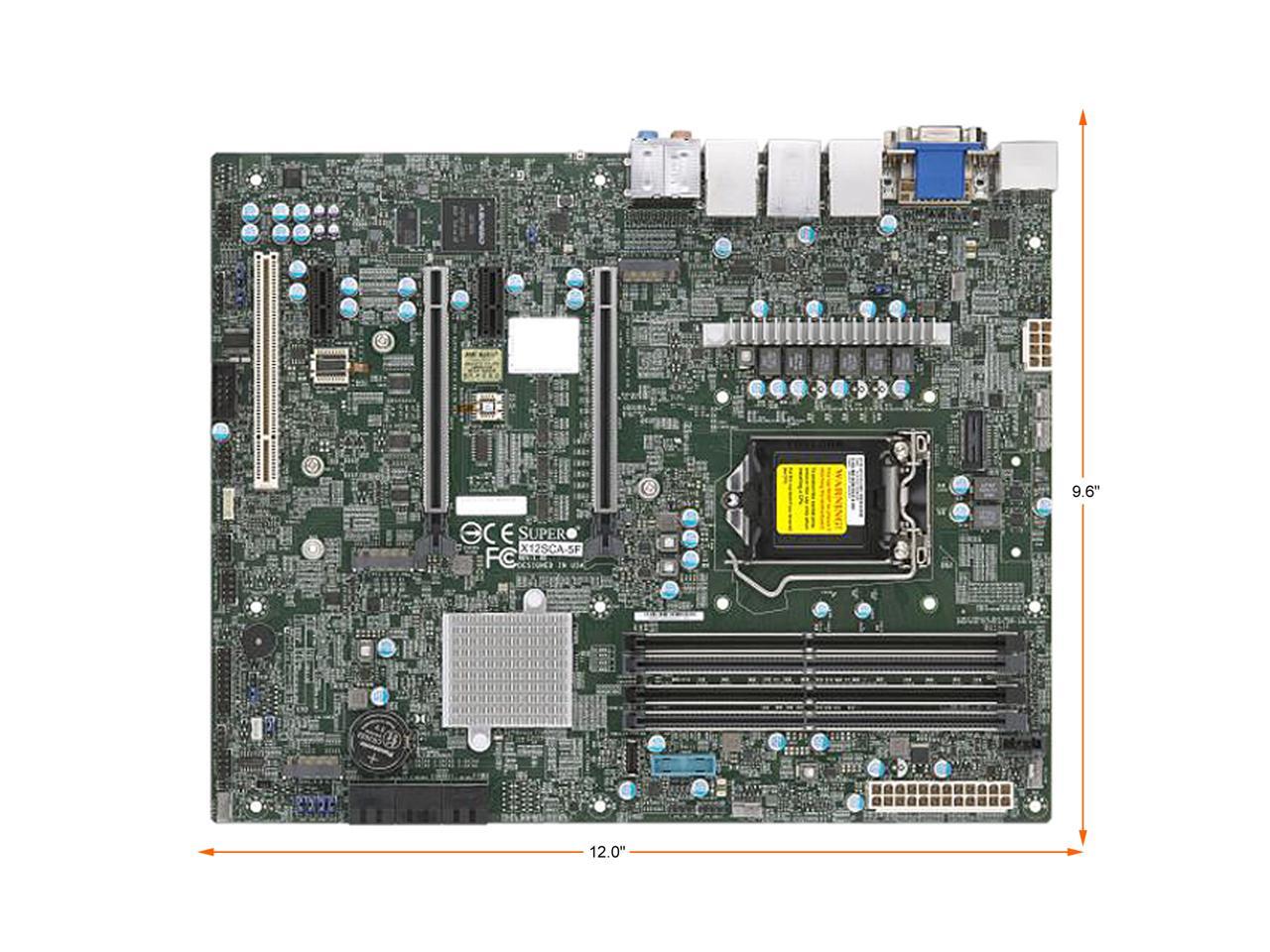 SUPERMICRO MBD-X12SCA-5F-O ATX Workstation Motherboard LGA 1200 Intel ...