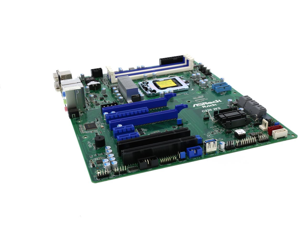 ASRock Rack C236 WS ATX Server Motherboard LGA 1151 Intel C236 - Newegg.com