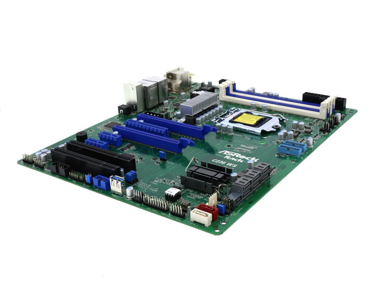 ASRock Rack C236 WS ATX Server Motherboard LGA 1151 Intel C236 - Newegg.com