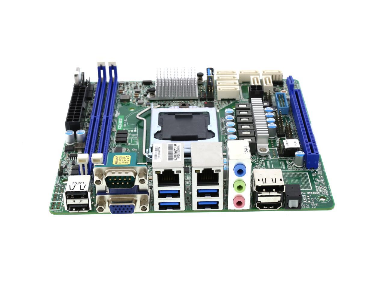 ASRock Rack C236 WSI Mini ITX Server Motherboard LGA 1151 Intel C236 ...