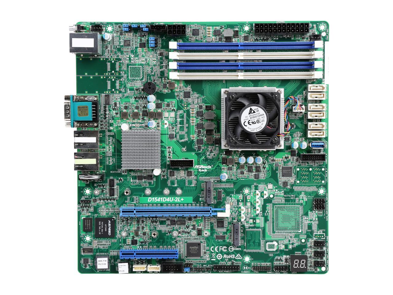 ASRock D1541D4U-2L+ uATX Server Motherboard - Newegg.com