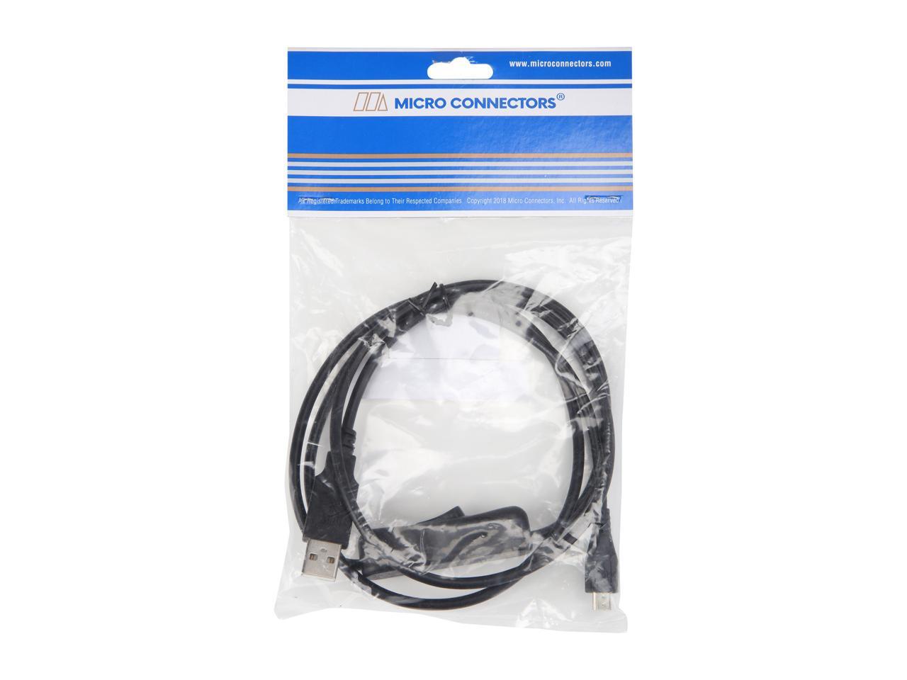 Micro Connectors RAS-PWR02 USB 2.0 A (Male) to Micro USB 1.2M Extension ...