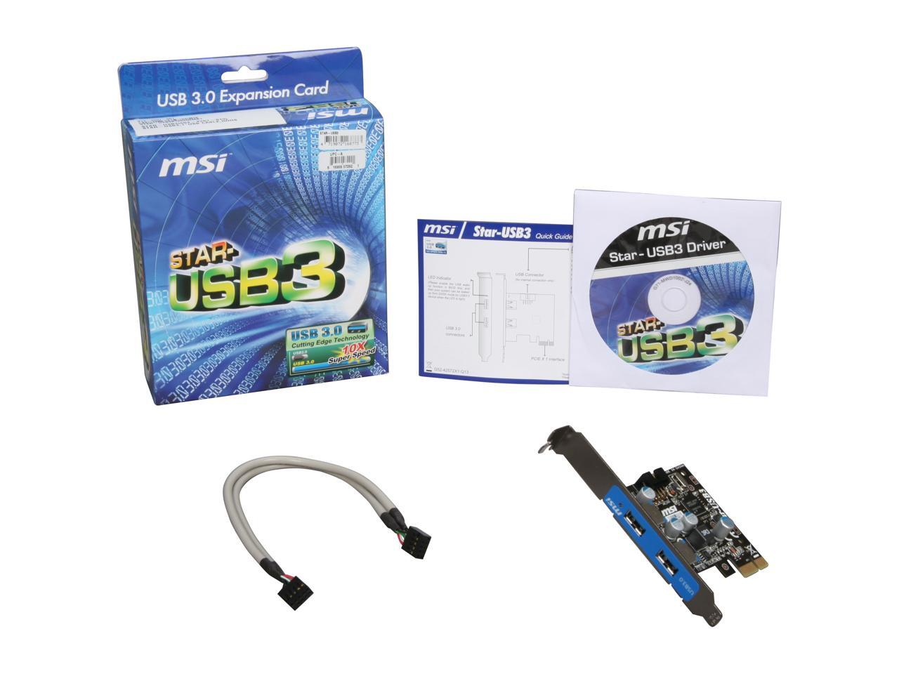 MSI Model Star-USB3 USB 3.0 Card - Newegg.com