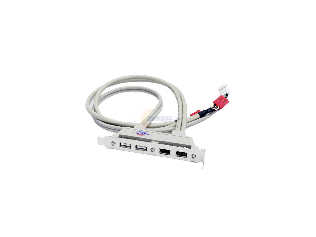 BIOSTAR Model CABLE-FIREWIRE 2-port Firewire (IEEE 1394), 2-port USB ...