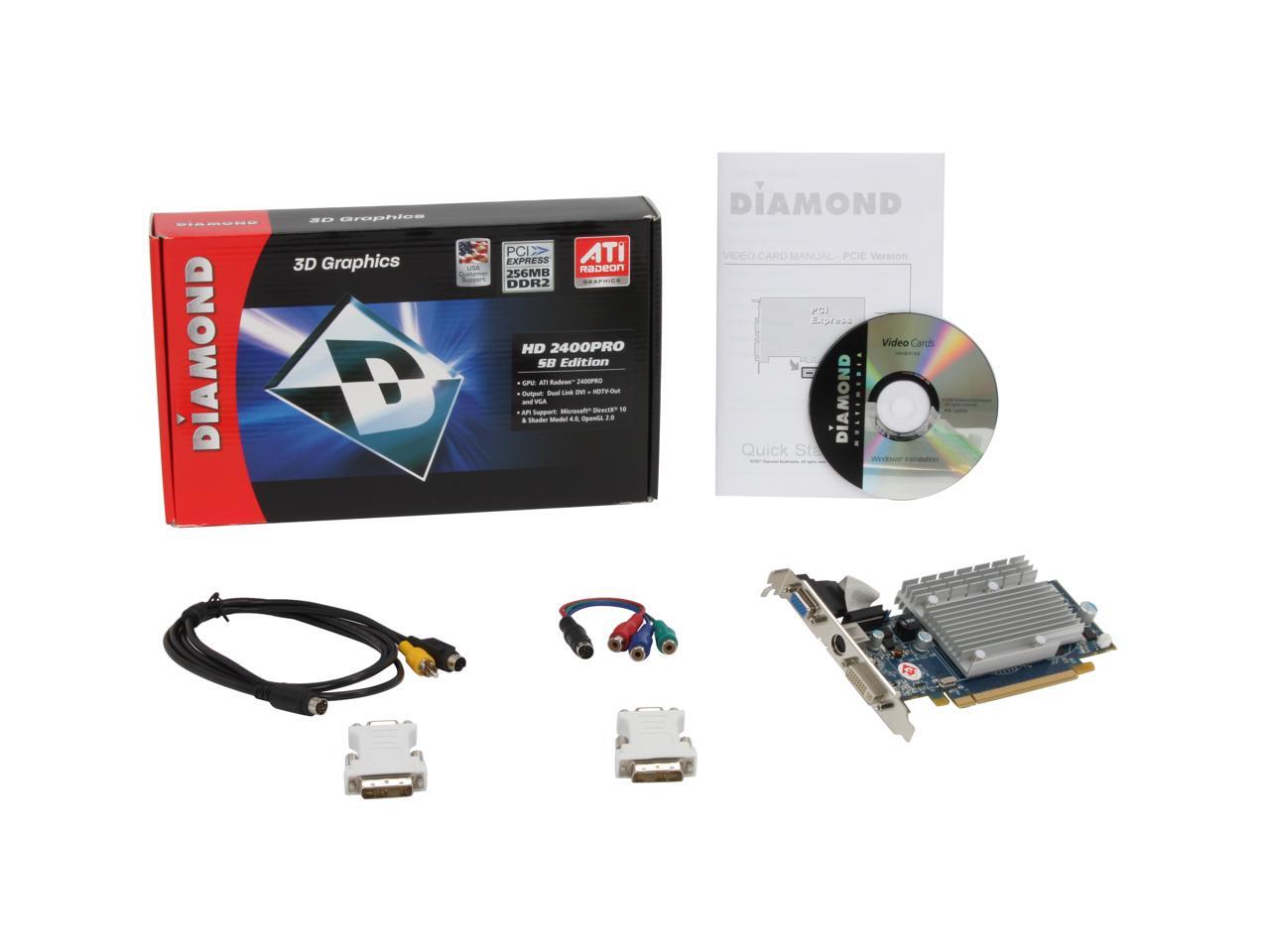 DIAMOND Stealth Radeon HD 2400PRO Video Card 2400PRO256PESB - Newegg.com