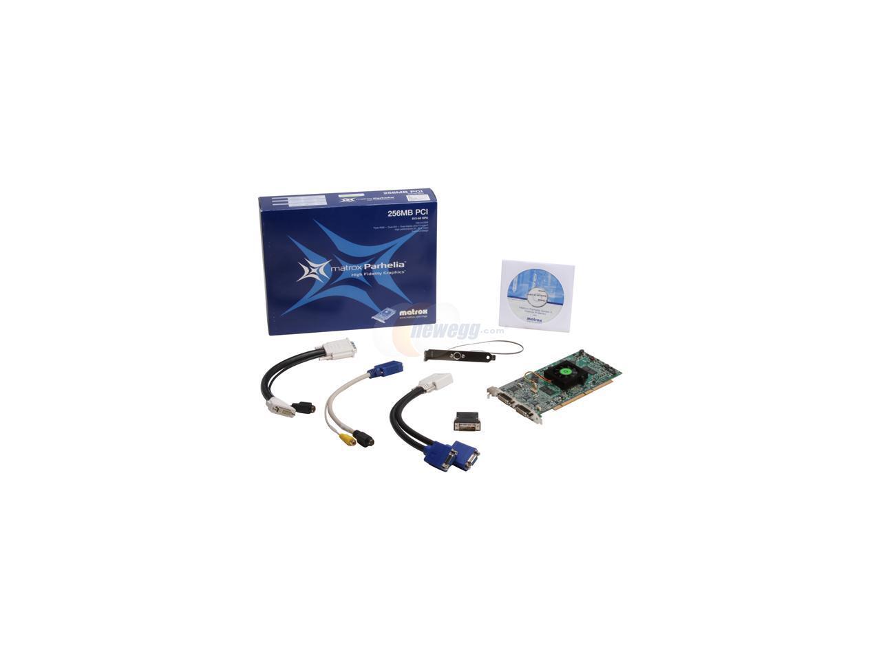Matrox Parhelia PH-P256F 256MB PCI-X 64-bit Workstation Video Card ...