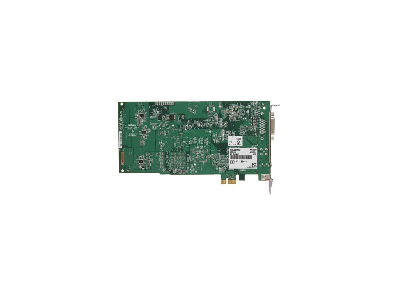 Matrox RT.X2 RT.X2 LE PCI Express x1 Workstation Video Card - Newegg.ca