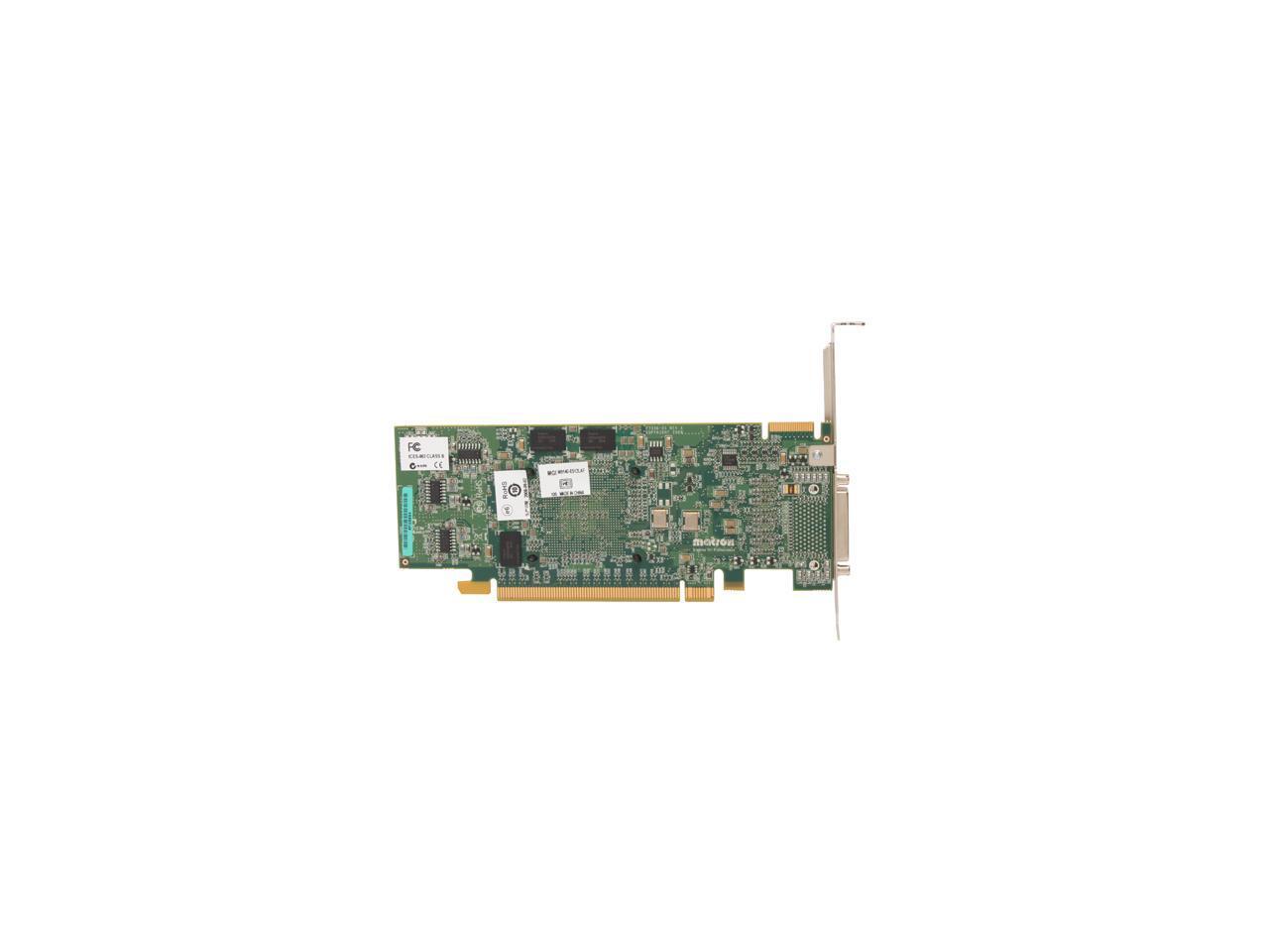 Matrox M9140-E512LAF 512MB GDDR2 PCI Express x16 Low Profile ...