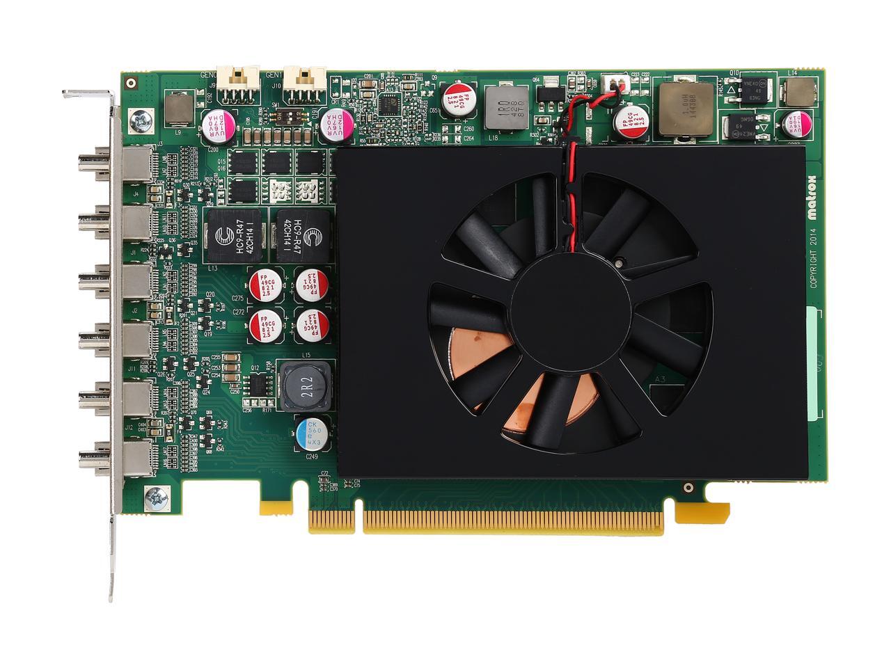 Matrox C680 C680-E4GBF 4GB GDDR5 PCI Express 3.0 x16 Full Height / Half ...