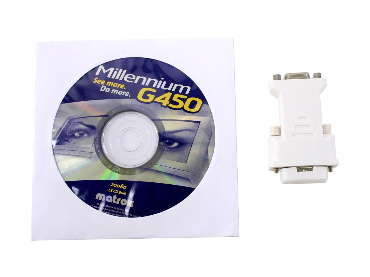 Open Box: Matrox G450 Millennium G450 32MB 64-bit DDR PCI Workstation ...