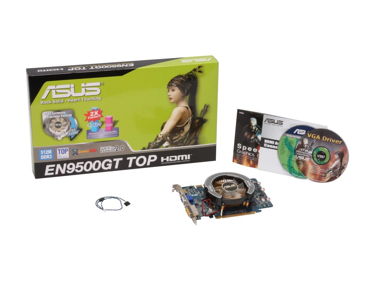ASUS GeForce 9500 GT Video Card EN9500GT TOP/DI/512M - Newegg.com