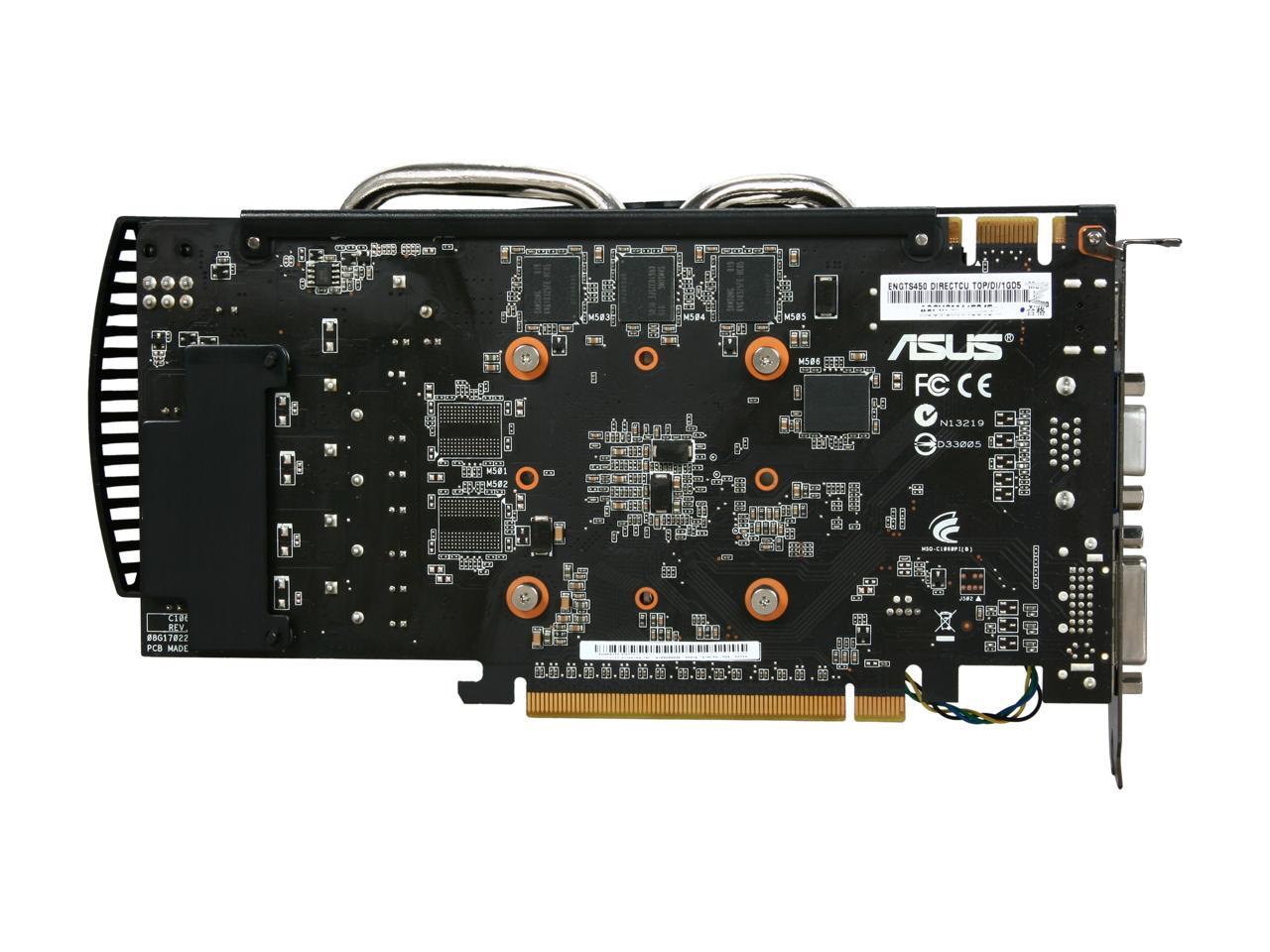 ASUS GeForce GTS 450 (Fermi) Video Card ENGTS450 DirectCU TOP/DI/1GD5 ...