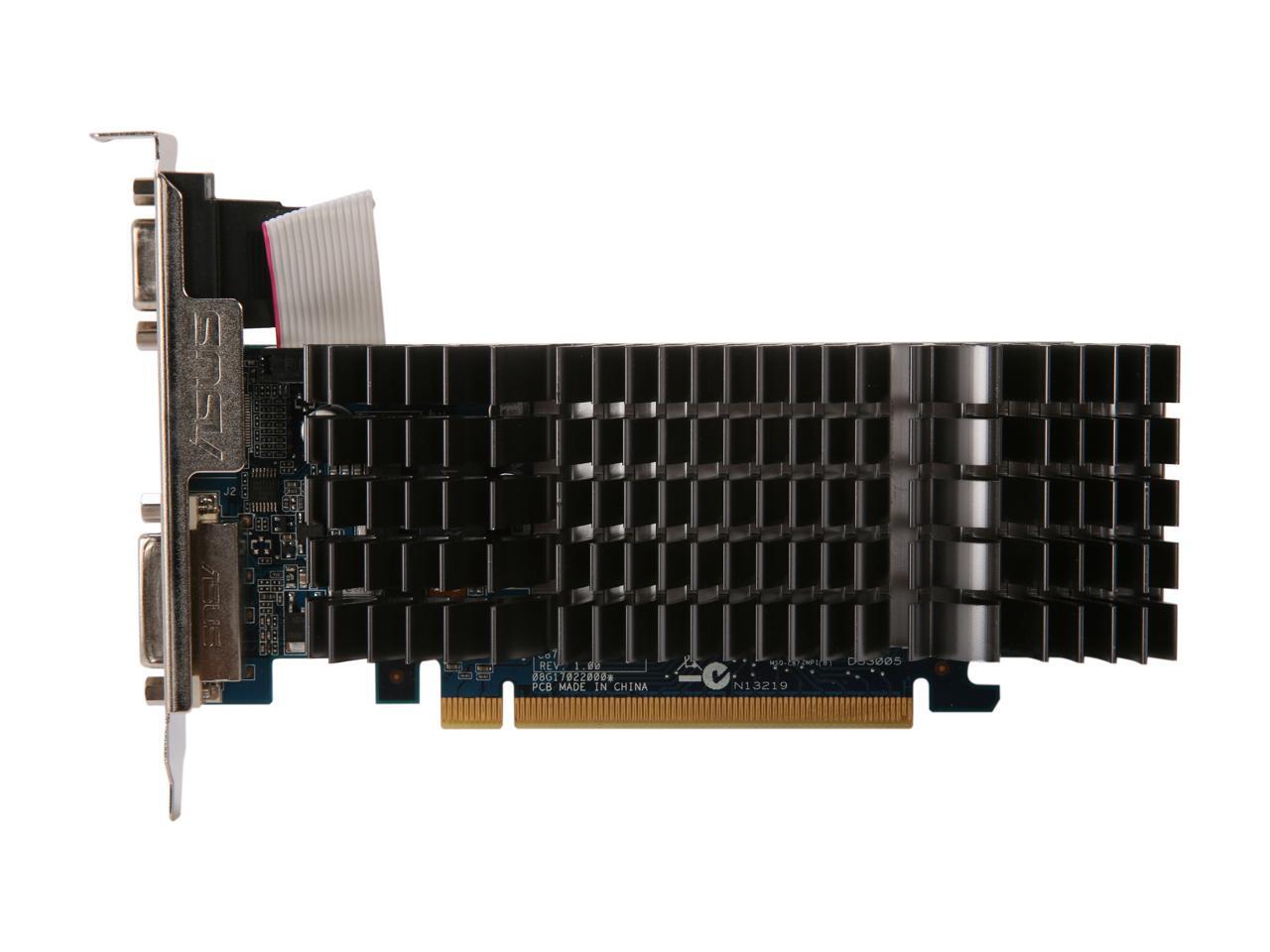 Refurbished: ASUS GeForce 210 Video Card EN210 SILENT/DI/1GD3/V2(LP ...