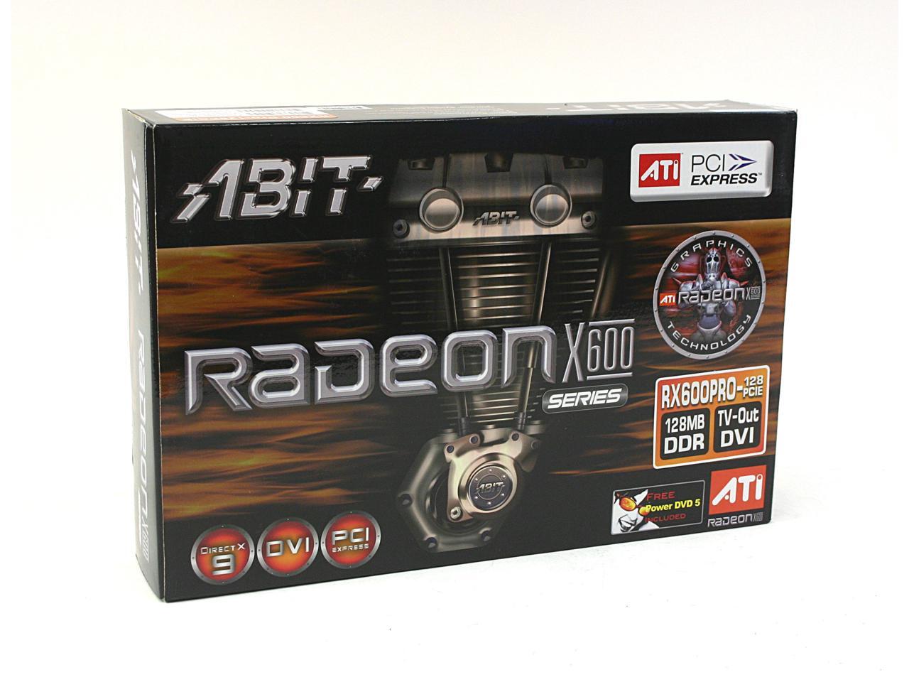 ABIT Radeon X600PRO Video Card RX600PRO-128 PCIE - Newegg.com