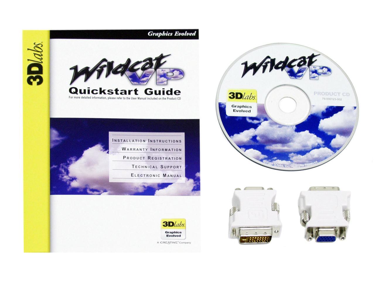 3Dlabs Visual Processing Units 01-000078 256MB 256-bit DDR AGP 4X/8X ...