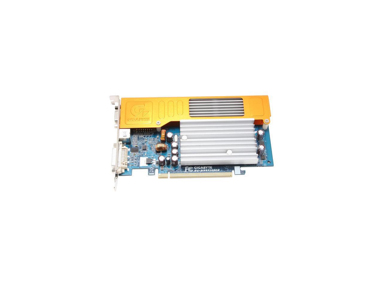 GIGABYTE GeForce 6500 Screen Cooling Video Card GV-NX65128DE - Newegg.com