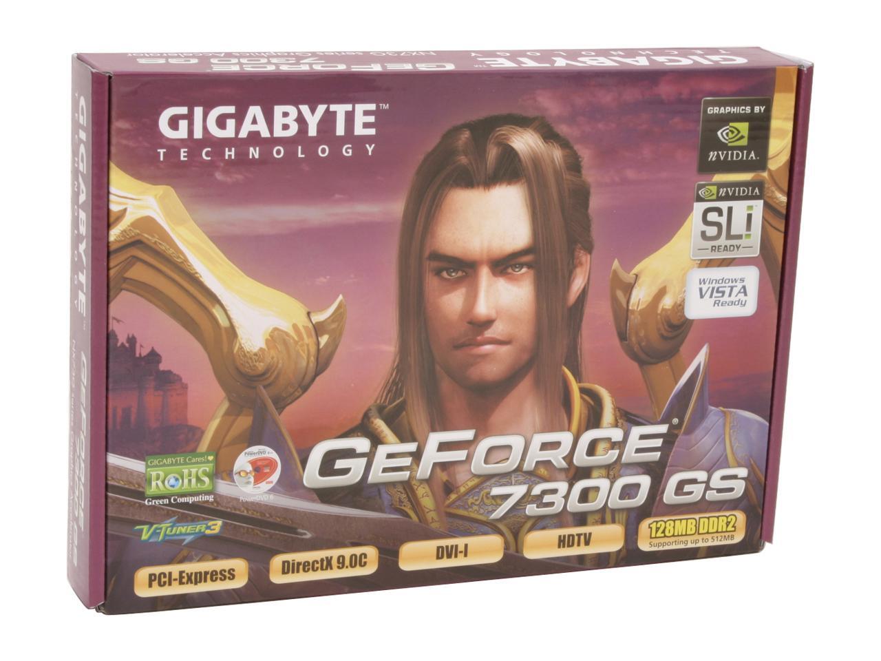 GIGABYTE GeForce 7300GS Video Card GV-NX73G128D-RH - Newegg.com