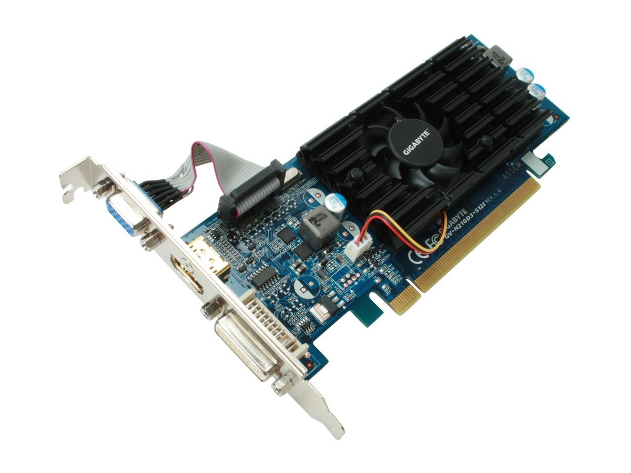 GIGABYTE GeForce 210 Video Card GV-N210D3-512I - Newegg.com