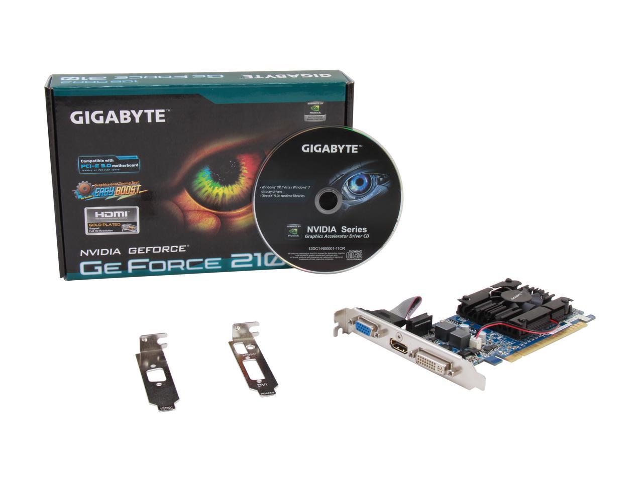 GIGABYTE GeForce 210 Video Card GV-N210D3-1GI Rev3.0 - Newegg.ca