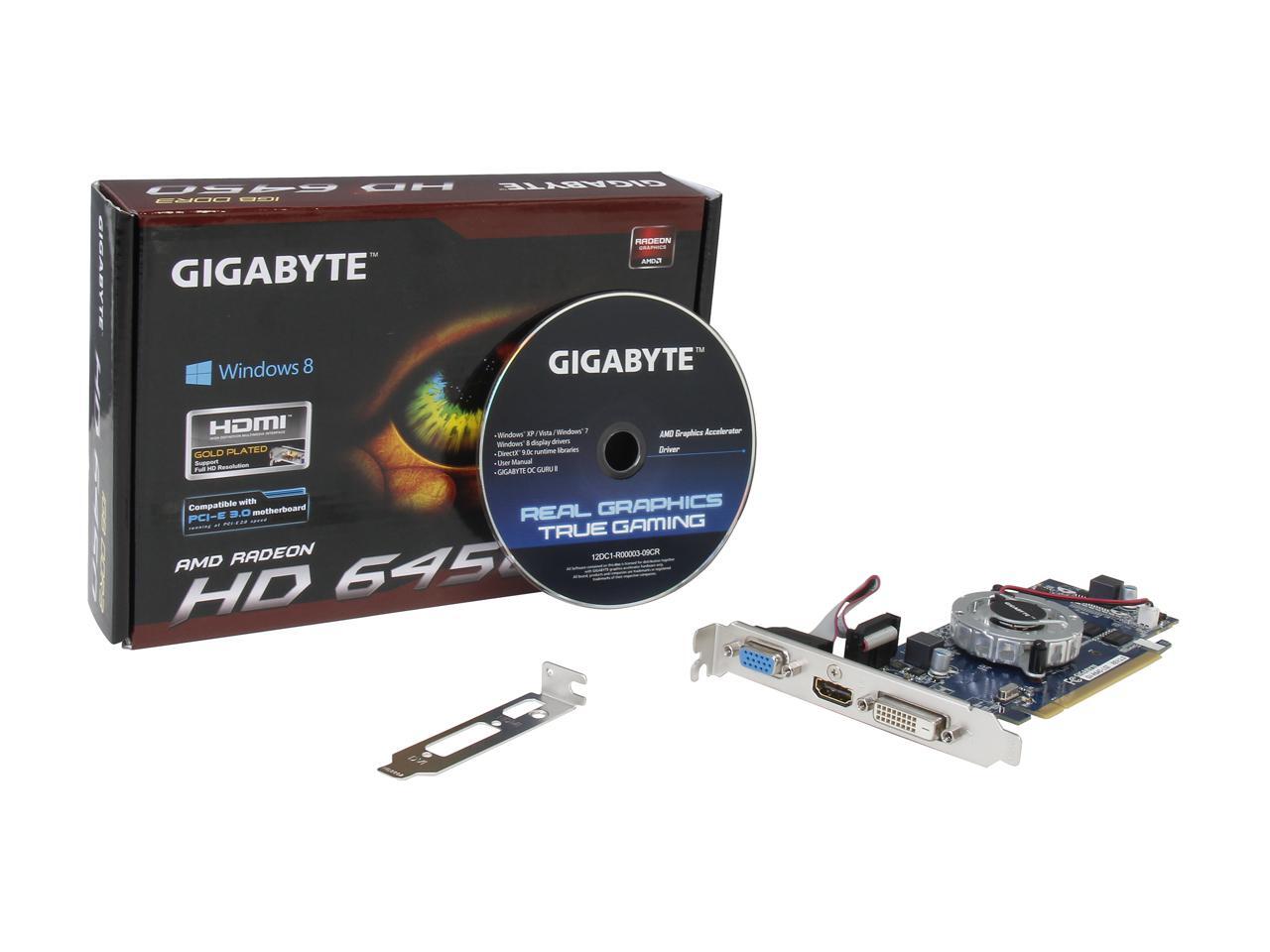 GIGABYTE Radeon HD 6450 Video Card GV-R645-1GI REV2.0 - Newegg.com
