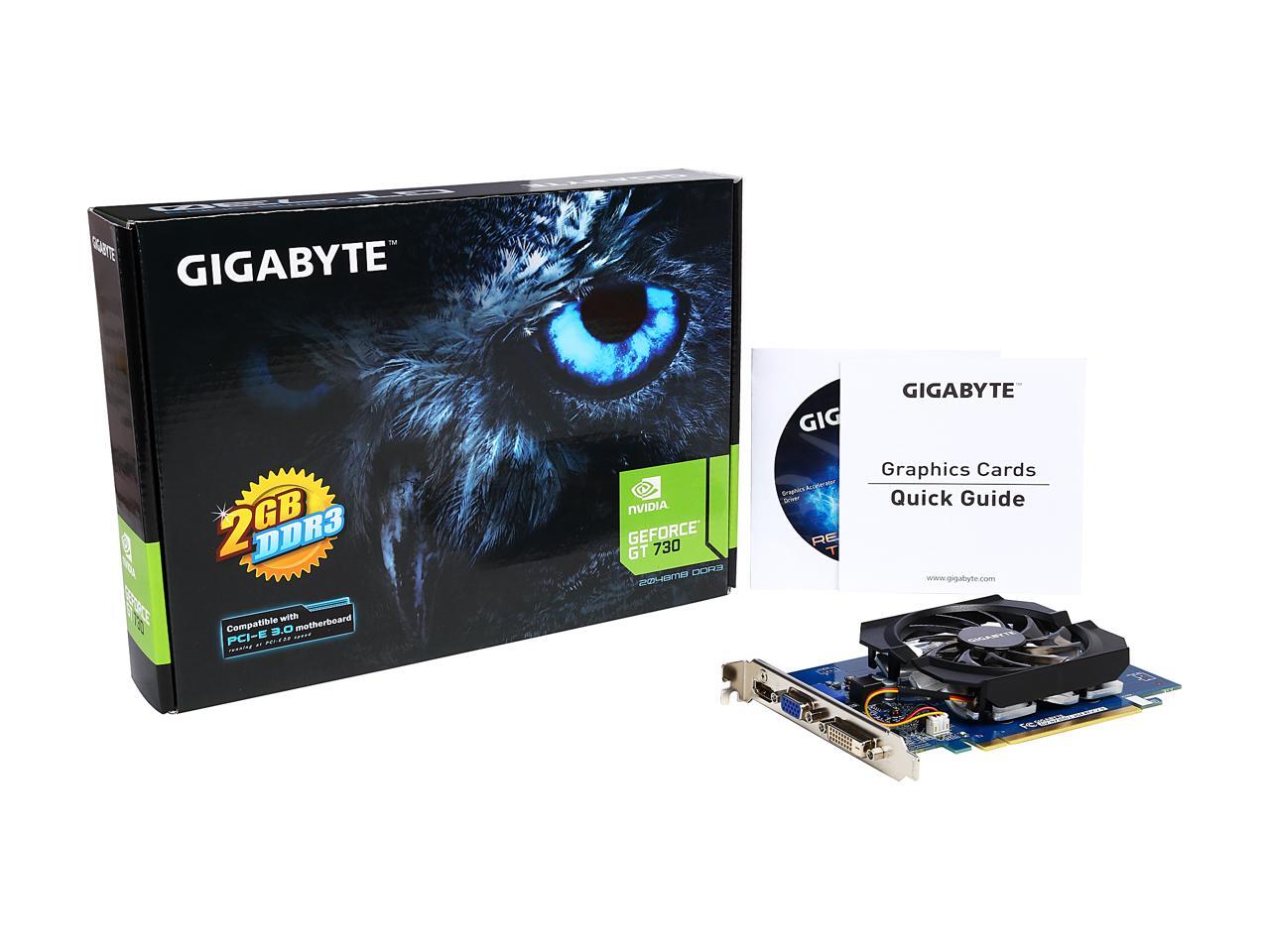 GIGABYTE Ultra Durable 2 Series GeForce GT 730 Video Cards GV-N730D3-2GI (rev. 2.0) - Newegg.com