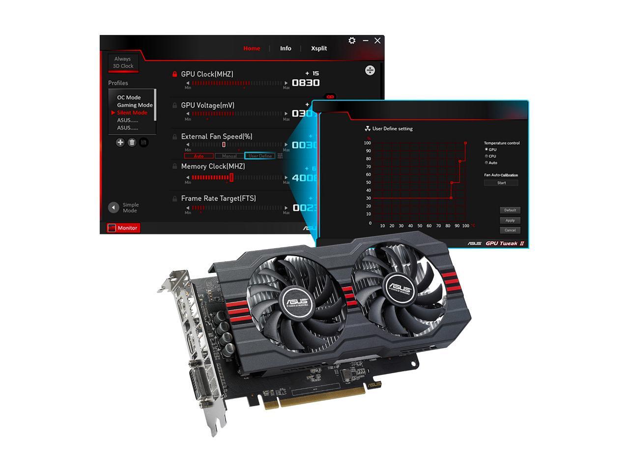 ASUS Radeon RX 560 4GB GDDR5 DP HDMI DVI AMD Graphics Card (RX560-4G ...