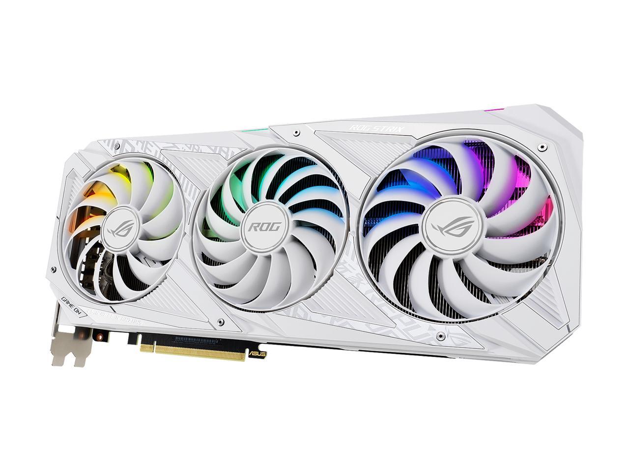 ASUS ROG Strix GeForce RTX 3080 Video Card ROG-STRIX-RTX3080-O10G-WHITE ...