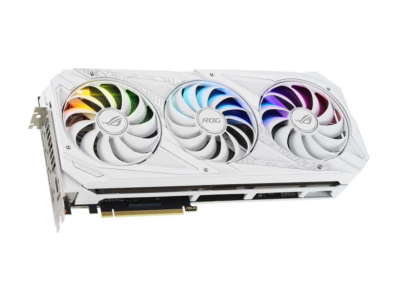 ASUS ROG Strix GeForce RTX 3080 Video Card ROG-STRIX-RTX3080-O10G-WHITE ...