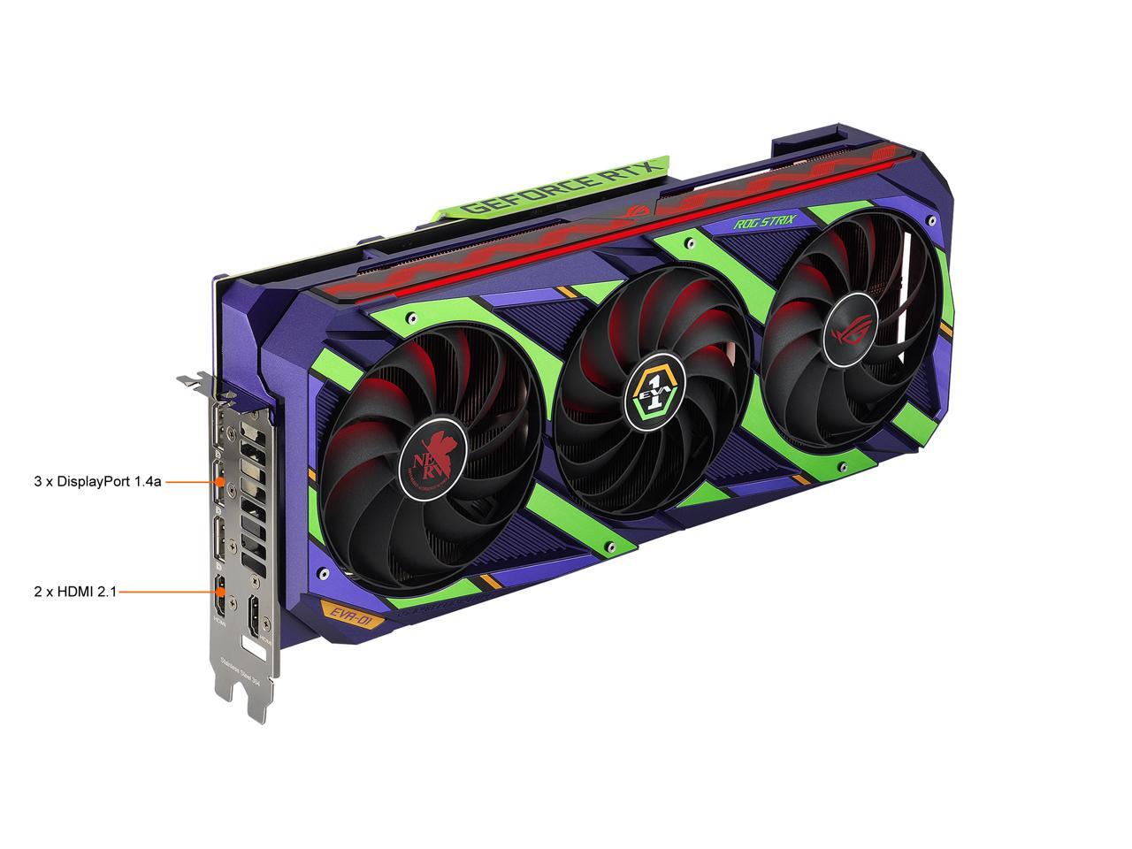 ASUS ROG Strix NVIDIA GeForce RTX 3080 OC EVA EDITION Gaming Graphics ...