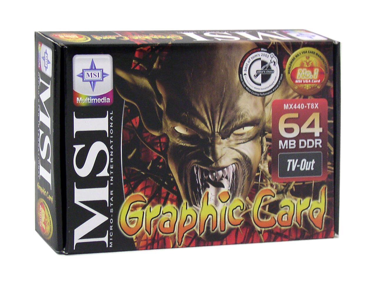 MSI GeForce4 MX440-8X Video Card MX440-T8X - Newegg.ca